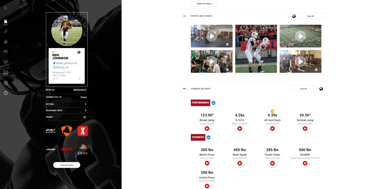 Athletes Parents | Virtual Combine